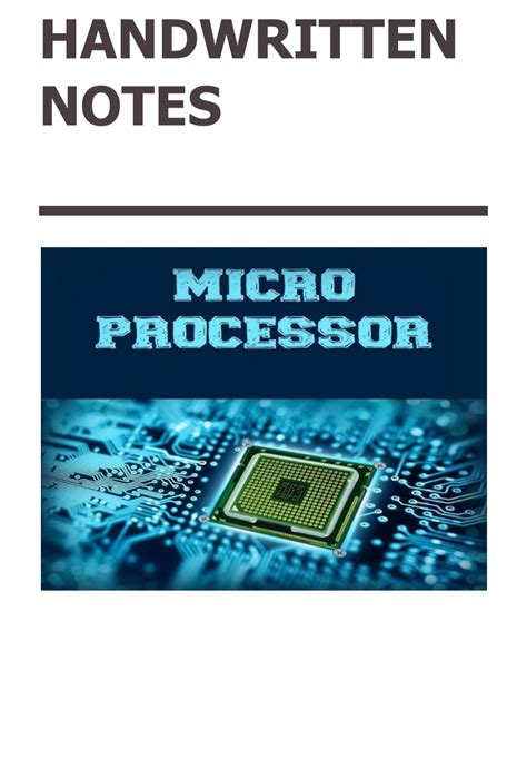 Microprocessor Notes Pdf Download Complete Handwritten Notes Shop Handwritten Notes Shn
