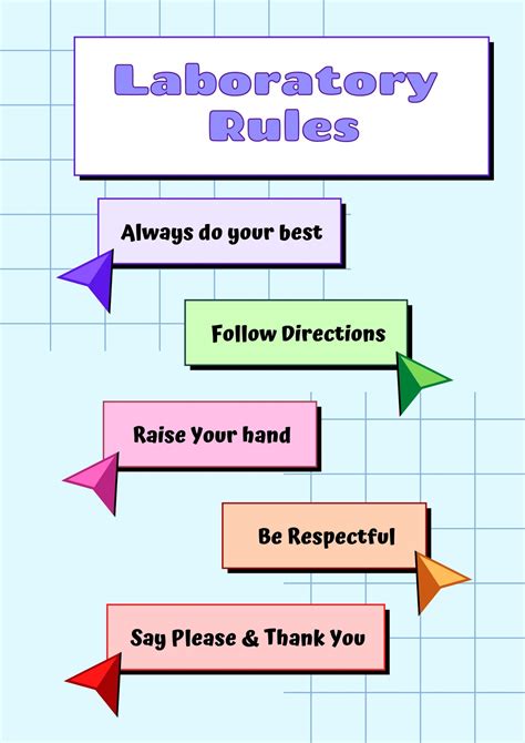 Printable Computer Lab Rules