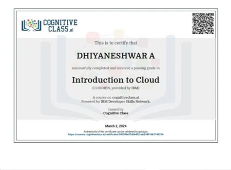 Excited To Announce The Completion Of An Enriching Journey In Cloud Computing Through The