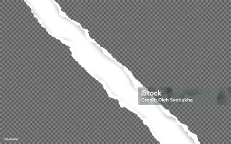 가로 찢어진 된 용지 가장자리입니다 사각형의 수평 흰색 종이 스트립을 찢 어 벡터 일러스트 0명에 대한 스톡 벡터 아트 및 기타 이미지 Istock