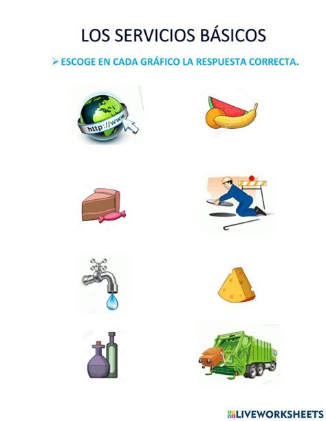 Los Servicios B Free Interactive Worksheets 830157