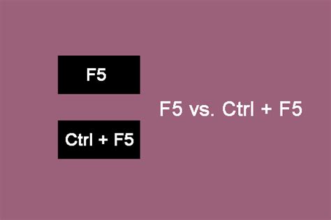 Find F5 Vs Ctrl F5 Difference Between F5 And Ctrl F5 Shift F5