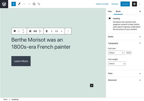 configuring theme design with theme json wordpress news