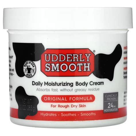 Udderly Smooth Udder Cream Skin Moisturizer 10 Ounce Jar