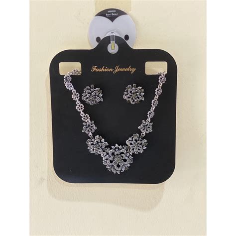 Jual Set Kalung Dan Anting Bunga Pl Shopee Indonesia