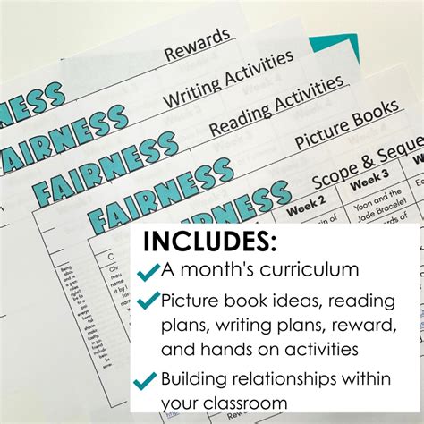 Character Education Fairness Social Emotional Learning Activities Sel Plans A Teachers