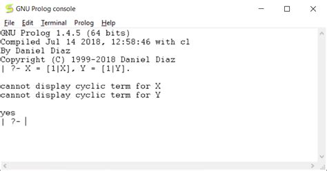 top level hangs for cyclic terms · issue 20 · sasagawa888 nprolog · github