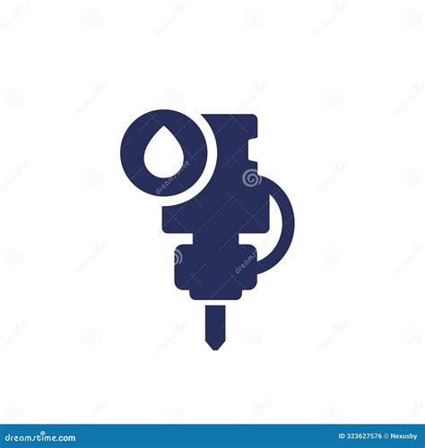 Waterjet Icon CNC Machine Water Jet Cutter Cartoon Vector