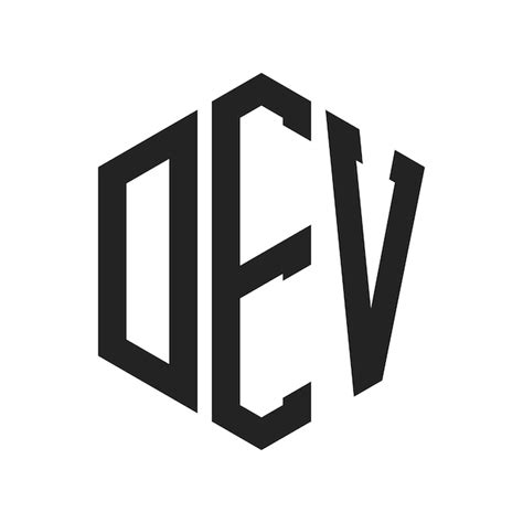 Premium Vector Dev Logo Design Initial Letter Dev Monogram Logo Using