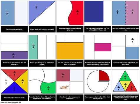 Fraction Patterns Storyboard By Anna Warfield