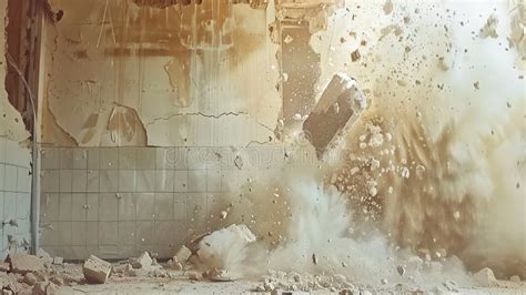 Demolition Explosion In A Room Stock Illustration Illustration Of Force Shattered