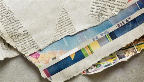 Premium Photo Crumpled Newspaper Texture Background