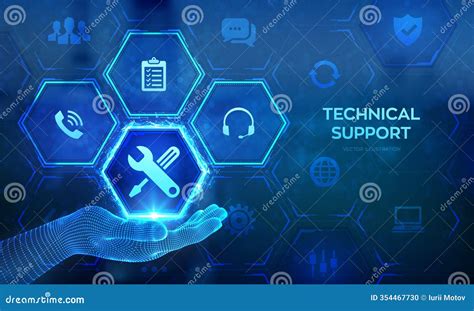 Technical Support Customer Help Tech Support Icon In Wireframe Hand Customer Service