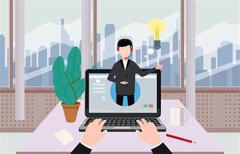 개념 온라인 도우미 고객 및 운영자 호출 센터 온라인 글로벌 기술 지원 247 벡터 일러스트 레이 션 남성 핫라인 연산자 클라이언트 가상 도움 서비스 조언합니다 24 시간