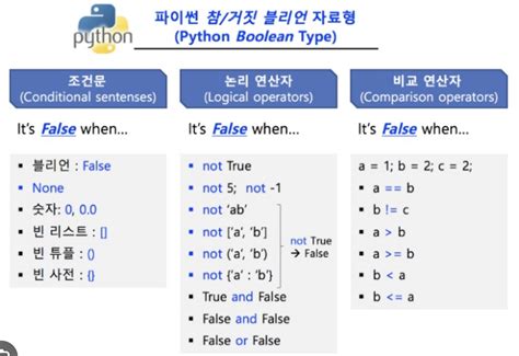 참과 거짓 True Or False