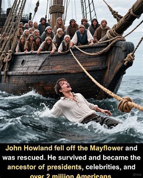 Ancient ⚓ John Howland Fell Overboard Became A Patriarch John
