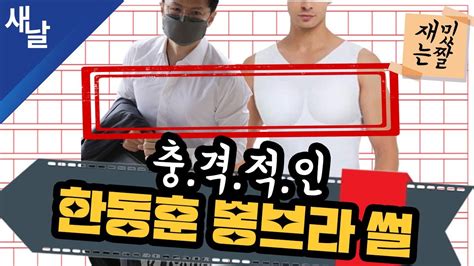 재밌는 짤 충격적인 한동훈 뽕브라 썰 Youtube