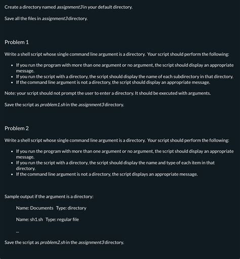 Solved Create A Directory Named Assignment3 ﻿in Your Default