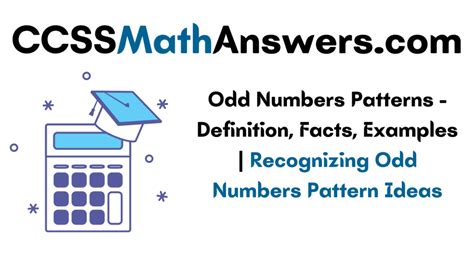 Odd Numbers Patterns Definition Facts Examples Recognizing Odd Numbers Pattern Ideas