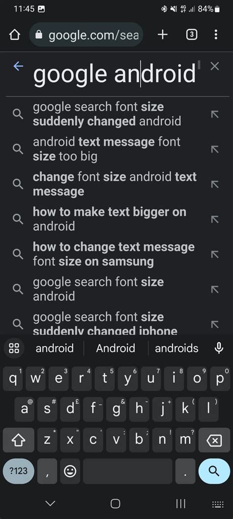 Massive Font Size Android Chrome Search Bar Rchrome