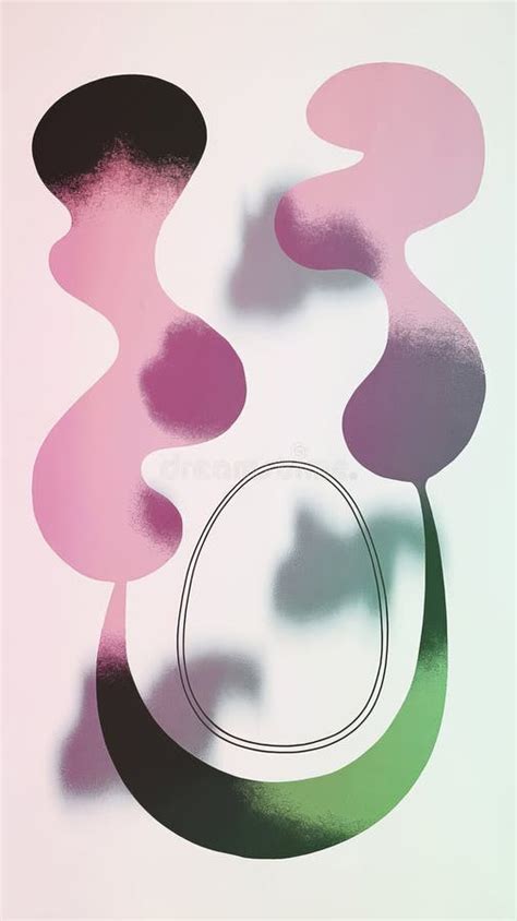 Abstract Fluid Shapes In Soft Gradient Colors Stock Illustration