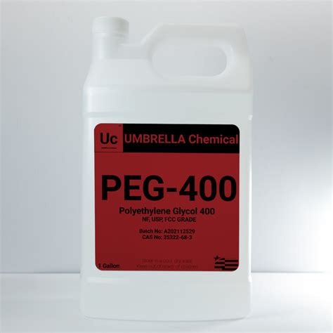 Polyethylene Glycol 400 Peg 400 Umbrella Chemical