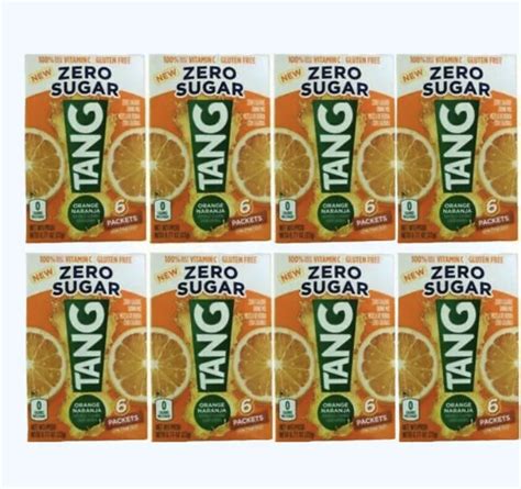 Tang Zero Sugar Singles To Go Drink Mix Orange Tang 8 Boxes 48 Packets