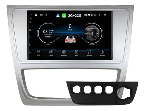 Kit Multimidia Android 7 Polegadas Vw Gol Voyage Saveiro G6 Prata