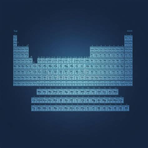 Classic Chemical Periodic Table Format Stock Illustrations 1 Classic