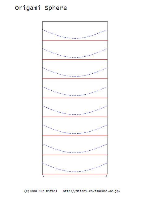 Crease Pattern Of Origami Sphere Origami Paper Art Origami Design Paper Folding Designs