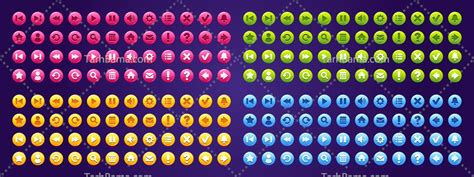 وکتور آیکون های متنوع بازی و اپ