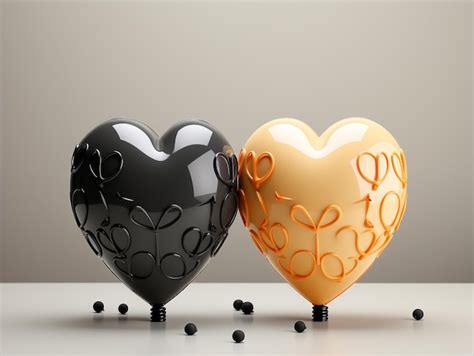 Premium Ai Image Love Balloon