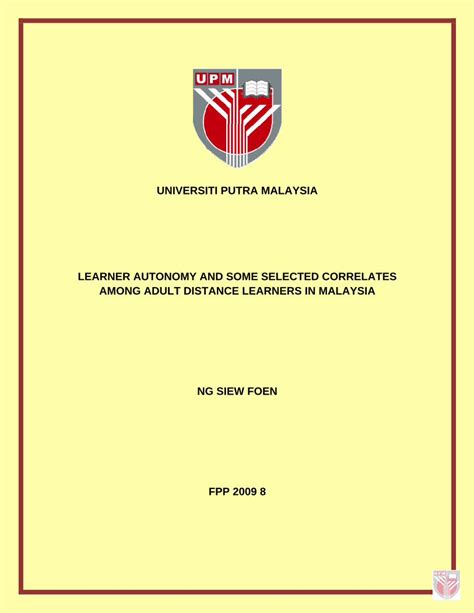 Pdf Learner Autonomy Learning Styles Skills And Perceived Dokumentips