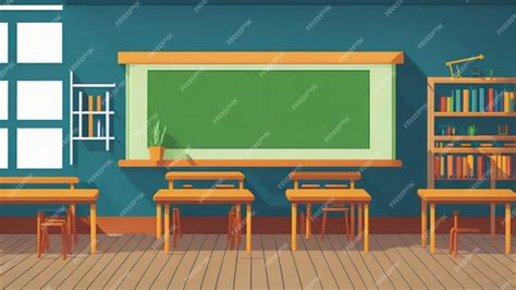 Premium Ai Image Empty Classroom Interior School Or College Class Ai Generative