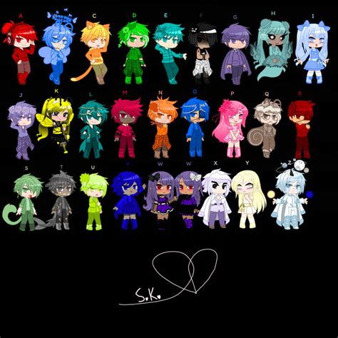 ~alphabet Lore Humans In Gacha Club My Version ~ By Sleepy Kissy Kholeen On Deviantart