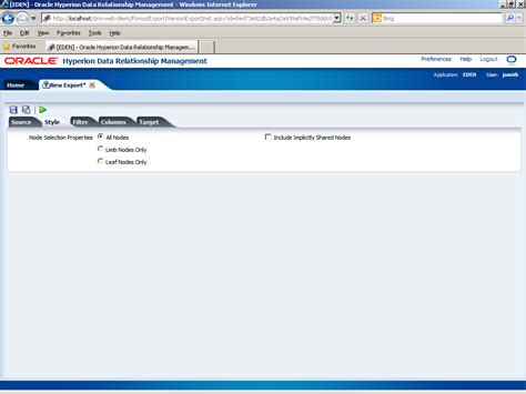 Exporting Hierarchy Nodes In Generation Format