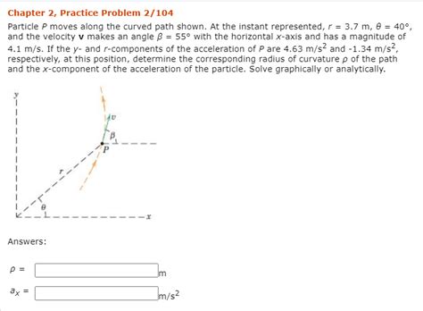 Solved Chapter 2 Practice Problem 2104 Particle P Moves