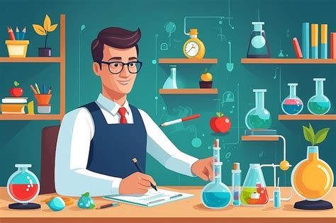 Premium Photo Teacher Incorporating Gamified Elements Into Lab Learning Experience