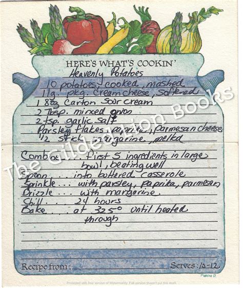 Old Recipe Cards Digital Download Only Handwritten Recipes Etsy
