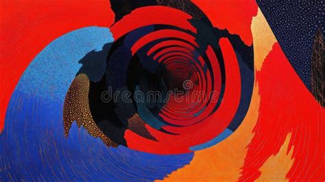 A Vibrant Abstract Swirl Of Colors Creating A Dynamic Visual Experience Stock Illustration