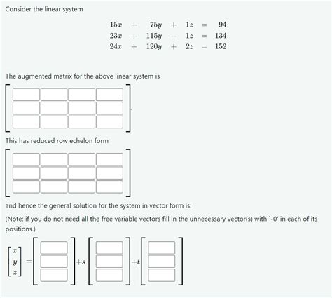 Solved Consider The Linear Chegg Com