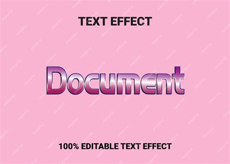 문서 텍스트 효과 3d 편집 가능한 텍스트 효과 템플릿 빛나는 빨간색 네온 조명 효과 글꼴 스타일 프리미엄 벡터