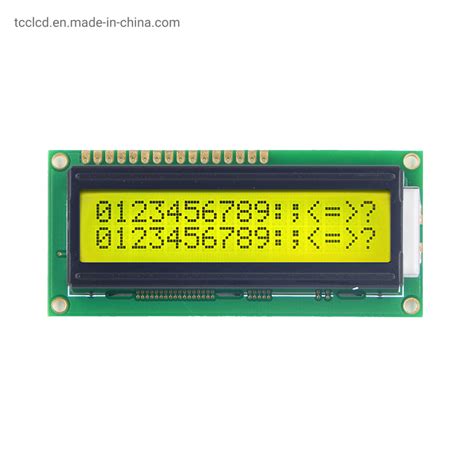 Pin X Character LCD Stn Yellow Green Inch LCD Module China Character And