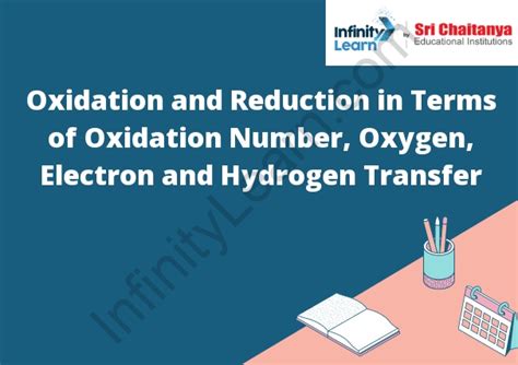 Oxidation And Reduction In Terms Of Oxidation Number Oxygen Electron And Hydrogen Transfer