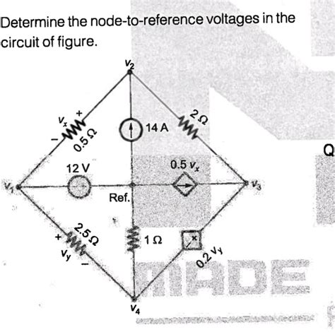 Determine The Node To Reference Voltages In StudyX