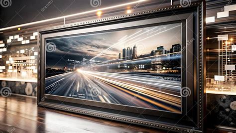 Ai Powered Data Stream Frame Concept As A Clean Border Frame Featuring