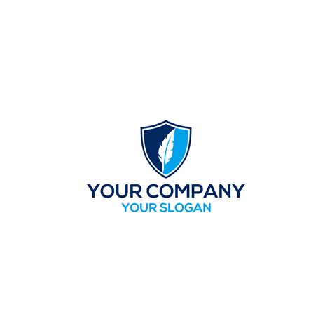 Feather Shield Logo Design Stock 26753325 Vector Art At Vecteezy