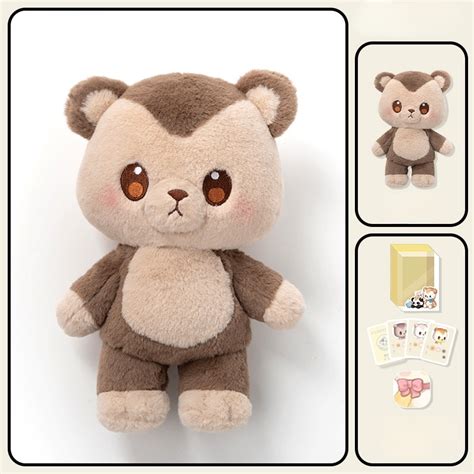 Aobi Bear 20cm Plush Doll Aobi Island Collaboration