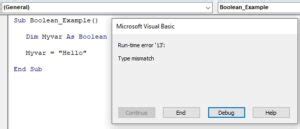 Vba Boolean Definition Uses Boolean With If Examples