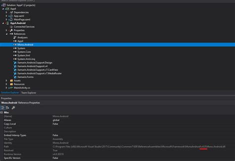 Unable To Change Target Framework For Android Xamarin Application Stack Overflow